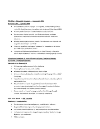 Ajay sharma performance_marketingcv_2020 | PDF