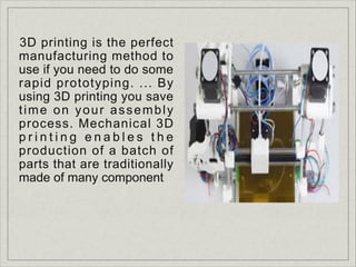 3D Printing Technology PPT by ajaysingh_02 | PPT
