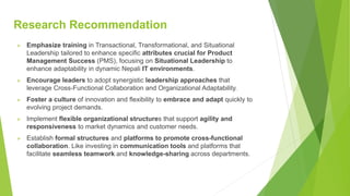 Role of Effective Leadership in IT Companies for Product Management ...