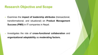 Role of Effective Leadership in IT Companies for Product Management ...