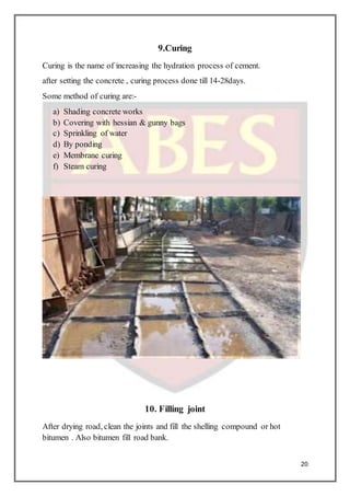 training report on pwd | DOCX