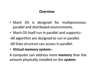 virtual memory management in multi processor mach os | PDF