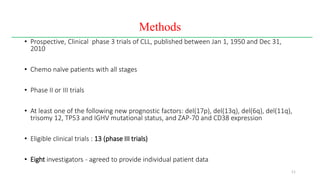Prognostication of Chronic Lymphocytic Leukemia: IPI | PPTX | Cancer | Diseases and Conditions