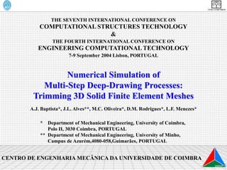 Numerical Simulation of Multi-Step Deep-Drawing Processes-Trimming 3D Solid Finite Element ...
