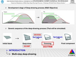 Numerical Simulation of Multi-Step Deep-Drawing Processes-Trimming 3D Solid Finite Element ...