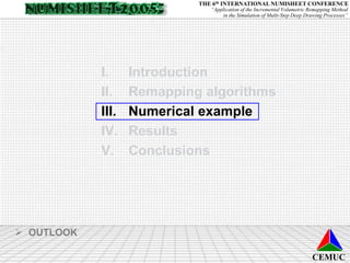 IVR Incremental Volumetric Remapping Method NUMISHEET 2005 | PPT