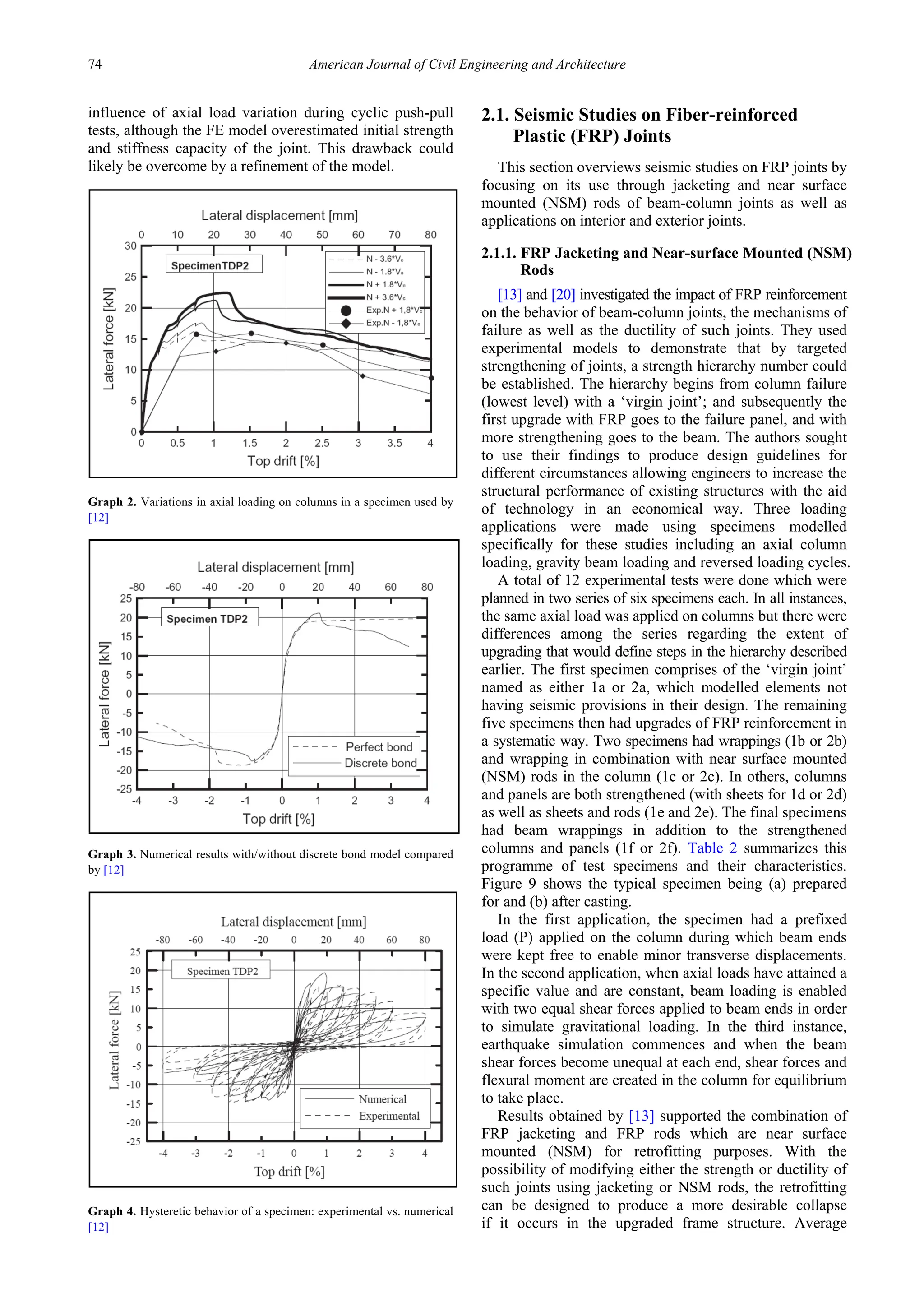 Modelling of Reinforced Concrete Beam-column Joint for Cyclic ...