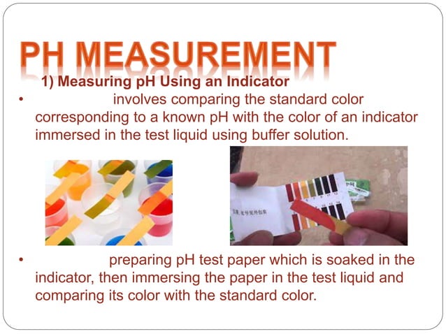 pH determination and applications | PPTX | Chemistry | Science