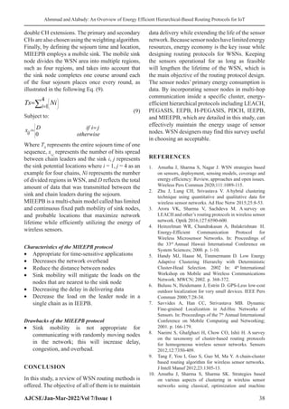 An Overview of Energy Efficient Hierarchical-Based Routing Protocols for Internet of Things ...