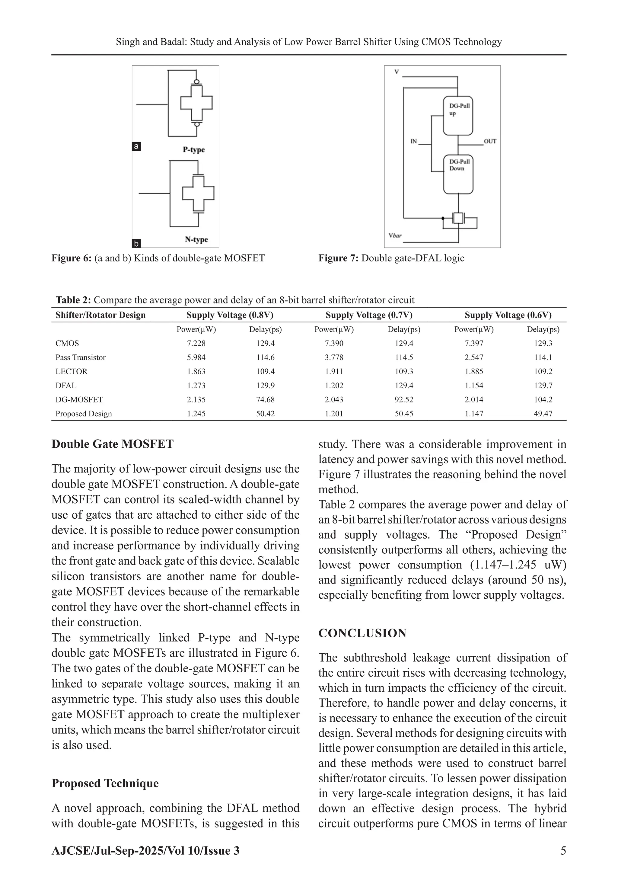 Study and Analysis of Low Power Barrel Shifter Using CMOS Technology | PDF