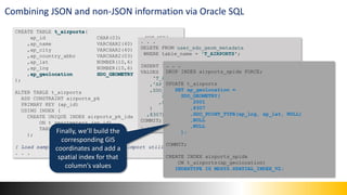 JSON, A Splash of SODA, and a SQL Chaser: Real-World Use Cases for Autonomous JSON Database (AJD ...