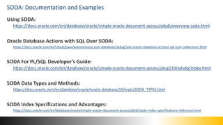JSON, A Splash of SODA, and a SQL Chaser: Real-World Use Cases for Autonomous JSON Database (AJD ...