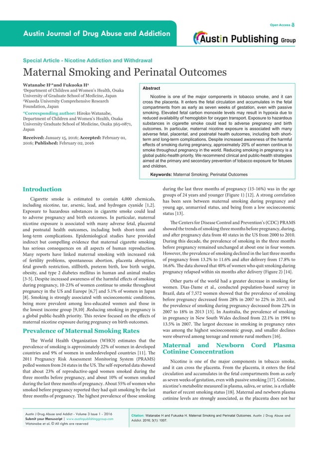 Austin Journal of Drug Abuse and Addiction | PDF