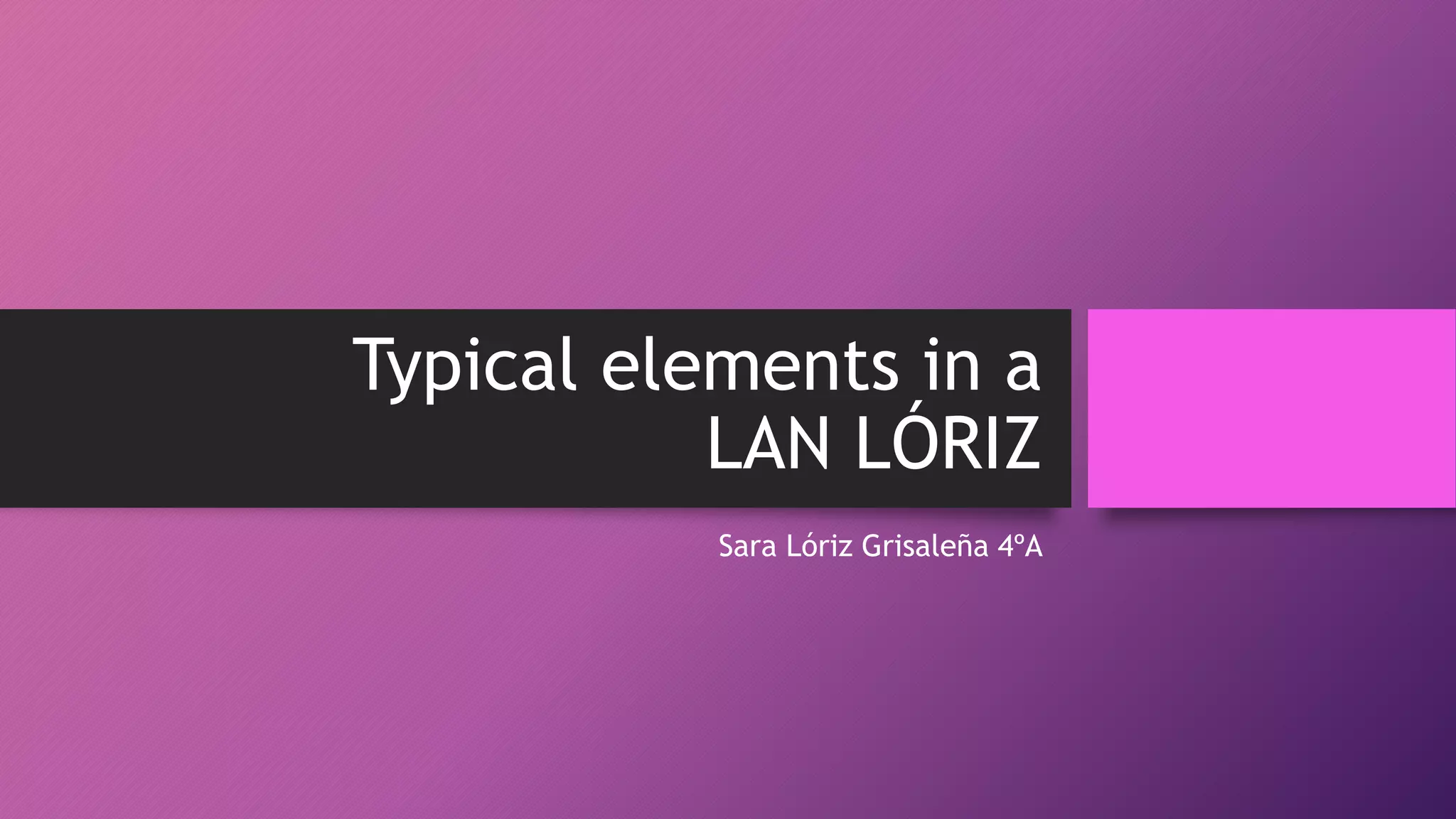 Typical elements of LAN | PPTX