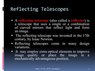 adaptive optics on ground based telescope | PPTX