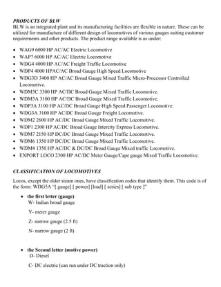 Blw summer training report Mechanical LAS LFS HWS EEE CTS TR | PDF