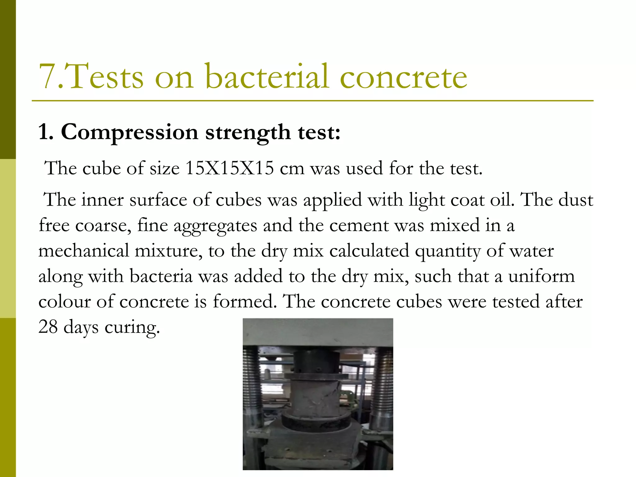 “BACTERIAL CONCRETE” ppt | PPT