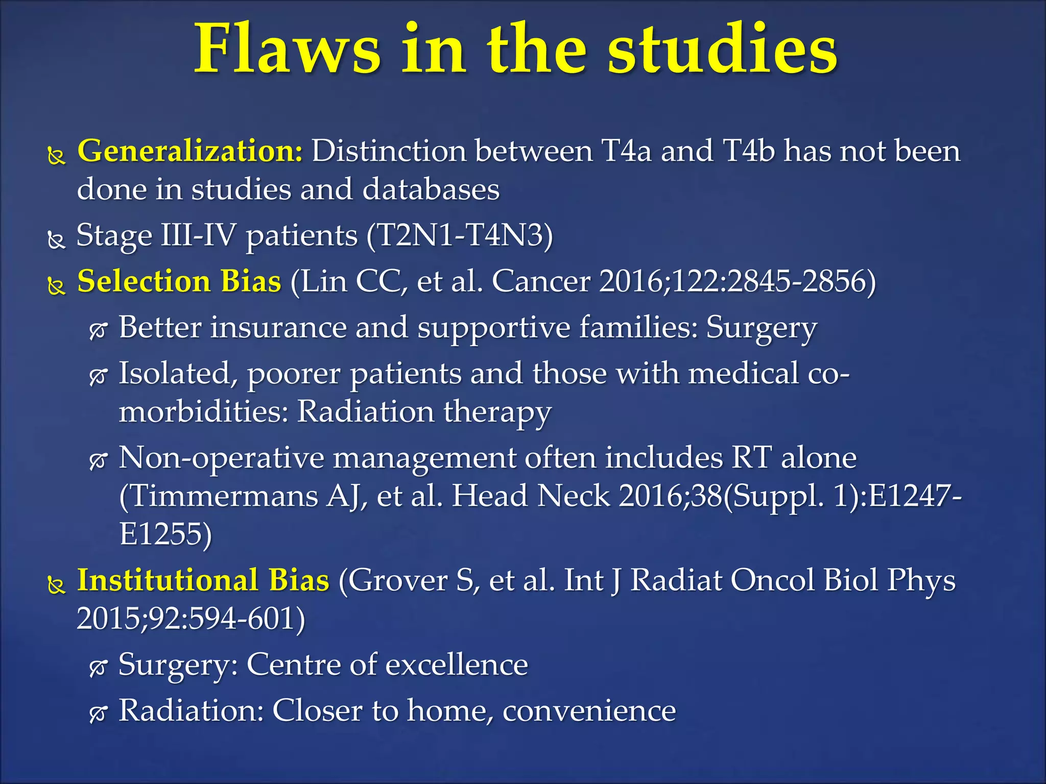 T4 Larynx cancer can be treated with Chemoradiotherapy | PPTX | Cancer ...