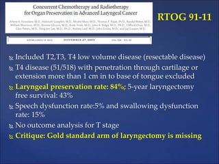 T4 Larynx cancer can be treated with Chemoradiotherapy | PPTX | Cancer ...