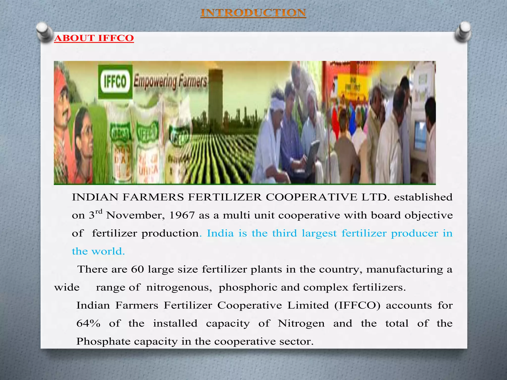 IFFCO Industrial Training ppt | PPTX