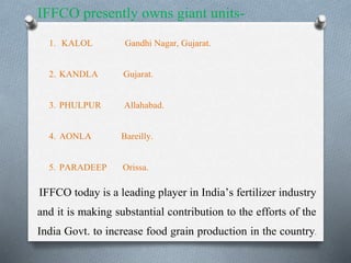 IFFCO Industrial Training ppt | PPTX