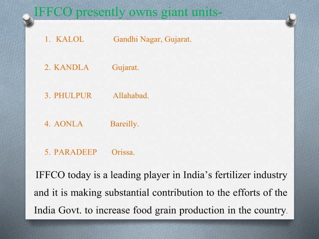 IFFCO Industrial Training ppt | PPTX