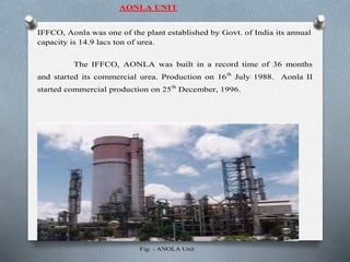 IFFCO Industrial Training ppt | PPTX