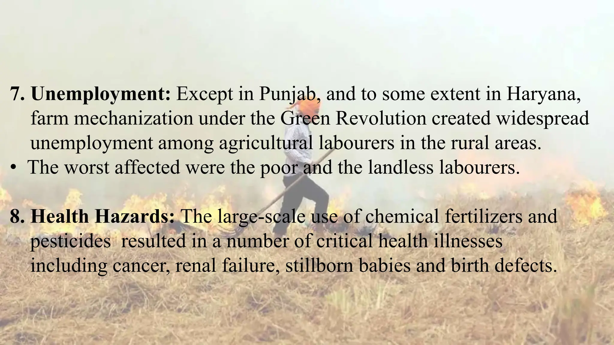 Problems of green revolution and how to overcome it | PPTX