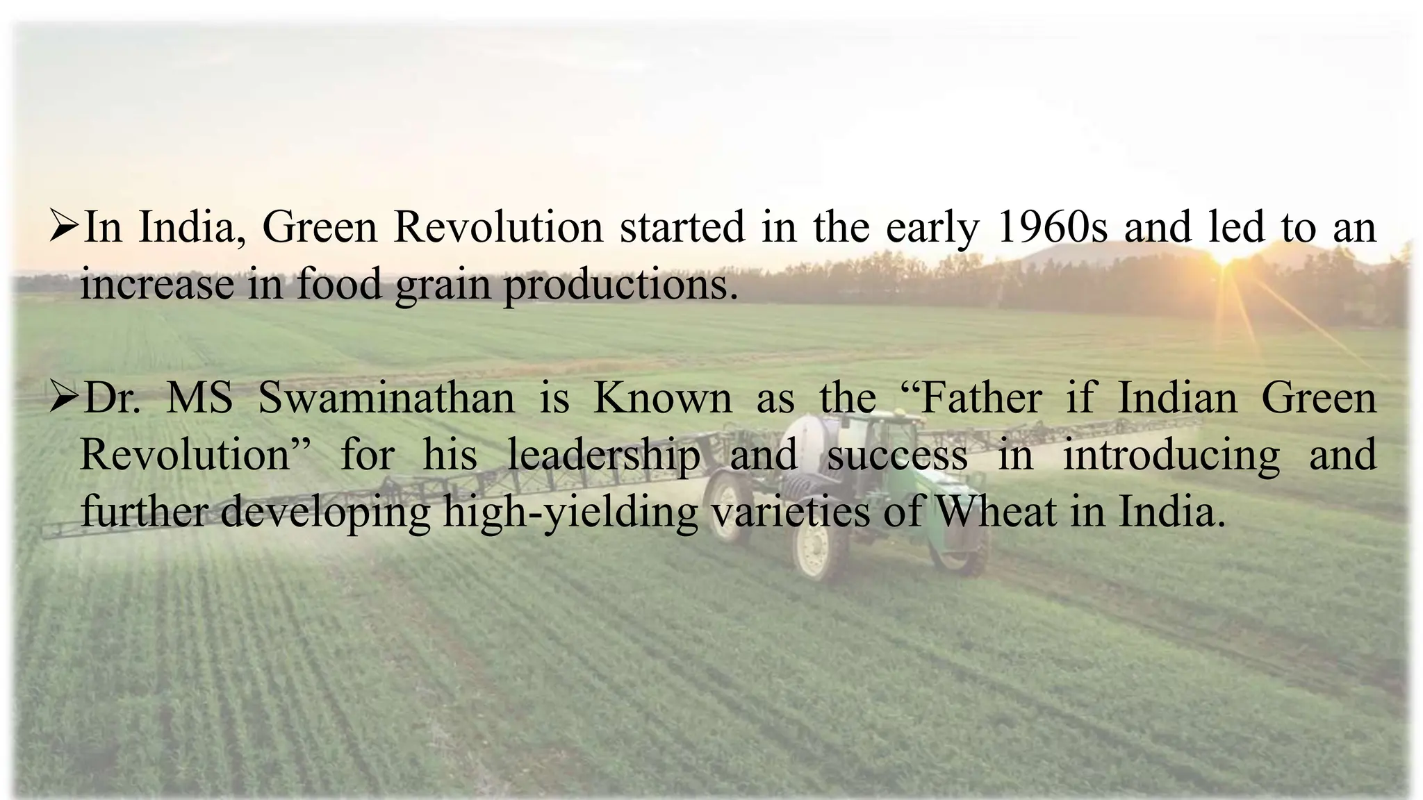 Problems of green revolution and how to overcome it | PPTX