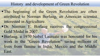 Problems of green revolution and how to overcome it | PPTX
