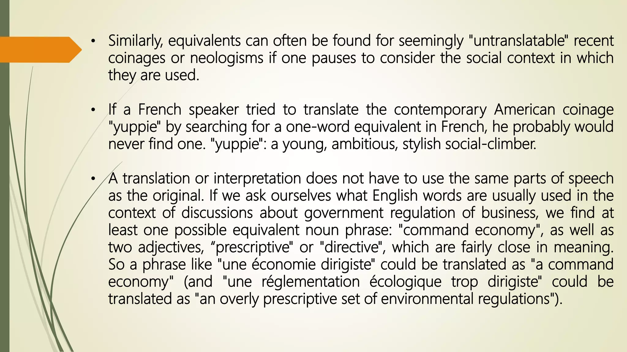 Preparation/Anticipating the Speaker and Untranslatability | PPTX