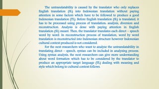 Preparation/Anticipating the Speaker and Untranslatability | PPTX