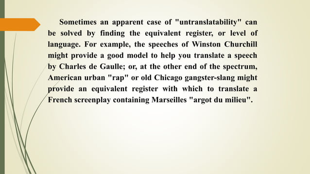 Preparation/Anticipating the Speaker and Untranslatability | PPTX