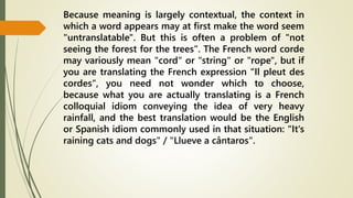 Preparation/Anticipating the Speaker and Untranslatability | PPTX
