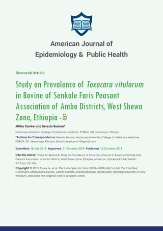 American Journal of Epidemiology & Public Health | PDF