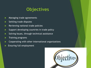 wto(world trade organization) | PPTX