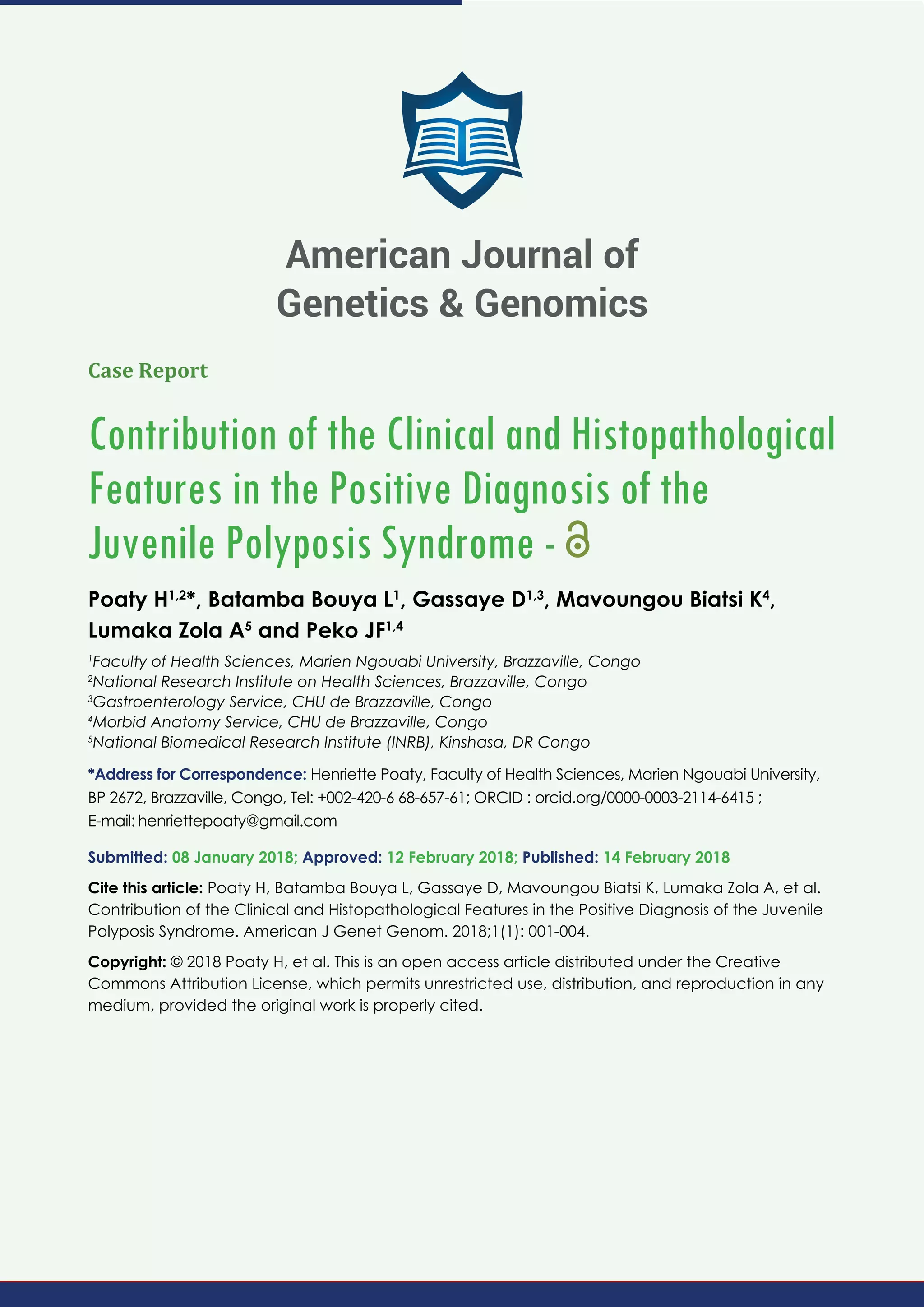 American Journal of Genetics & Genomics | PDF