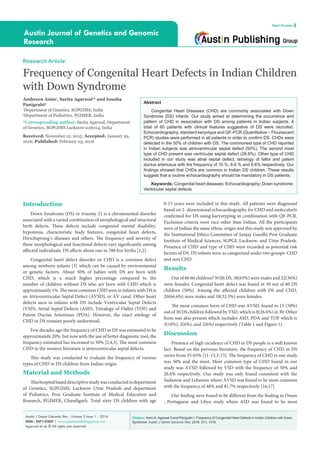 Austin Journal of Genetics and Genomic Research | PDF