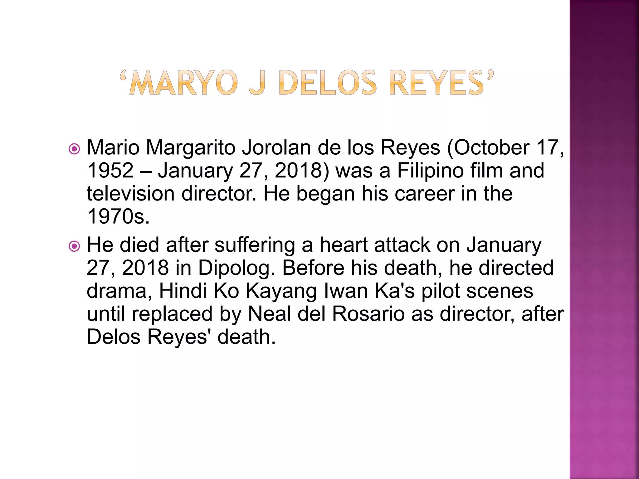 Maryo J Delos Reyes | PPTX