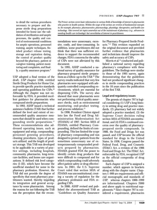 Establishing a Practice Standard for Compounding Sterile Preparations in Pharmacy | PDF