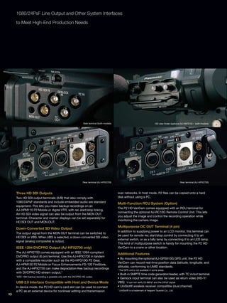 AJ-HPX2700 en 3700 | PDF | Video Production | Content Production