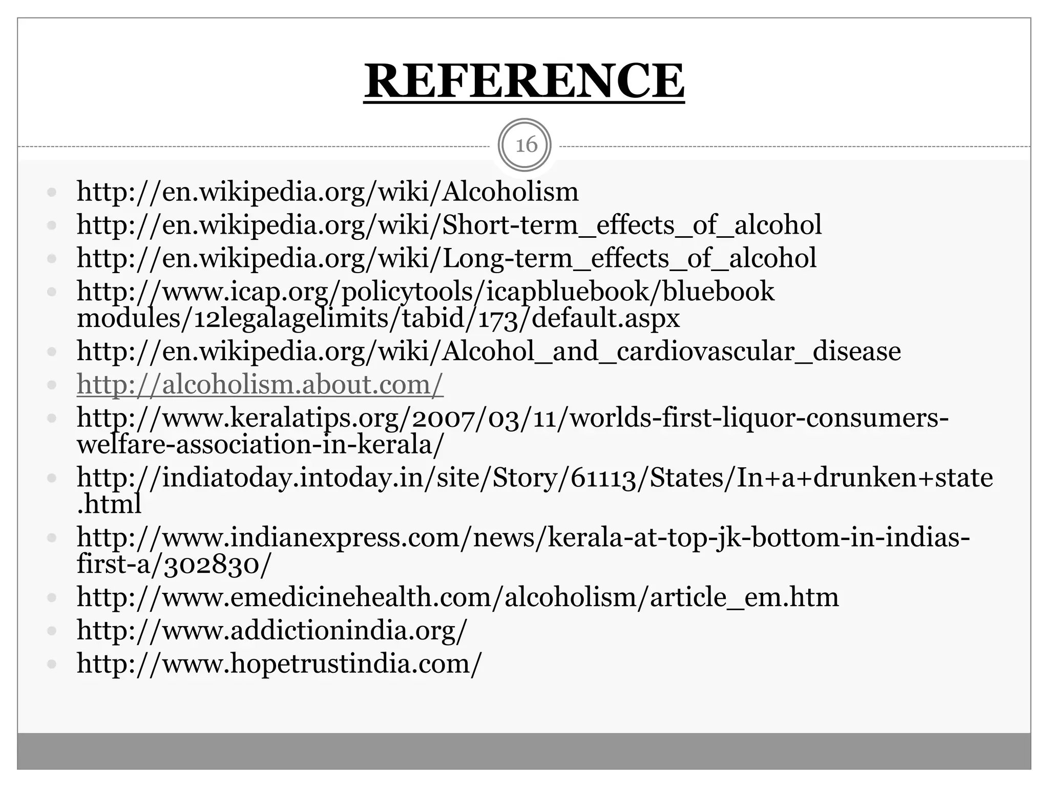 Alcoholism | PPT