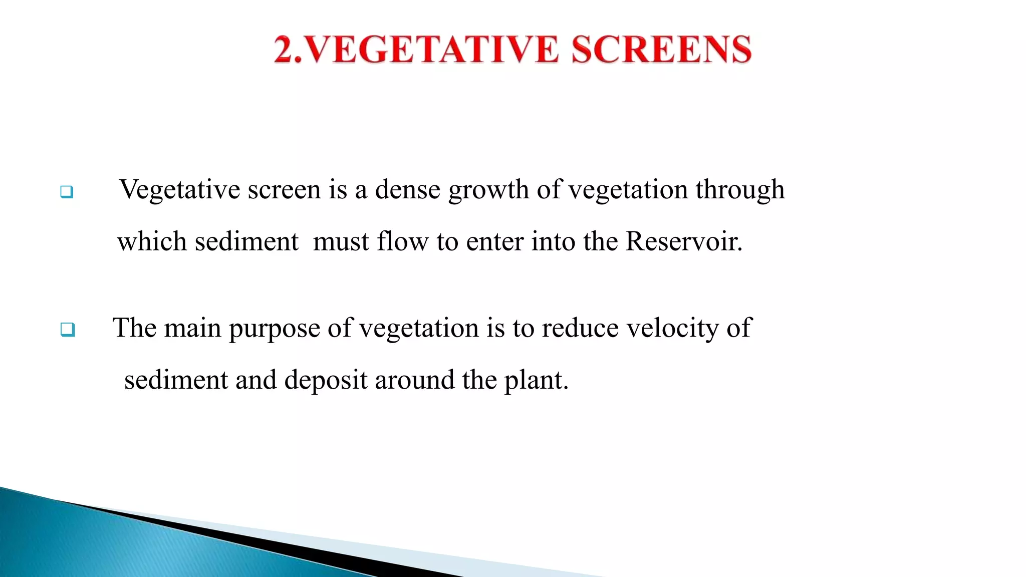 reservoir siltation and desiltation | PPTX