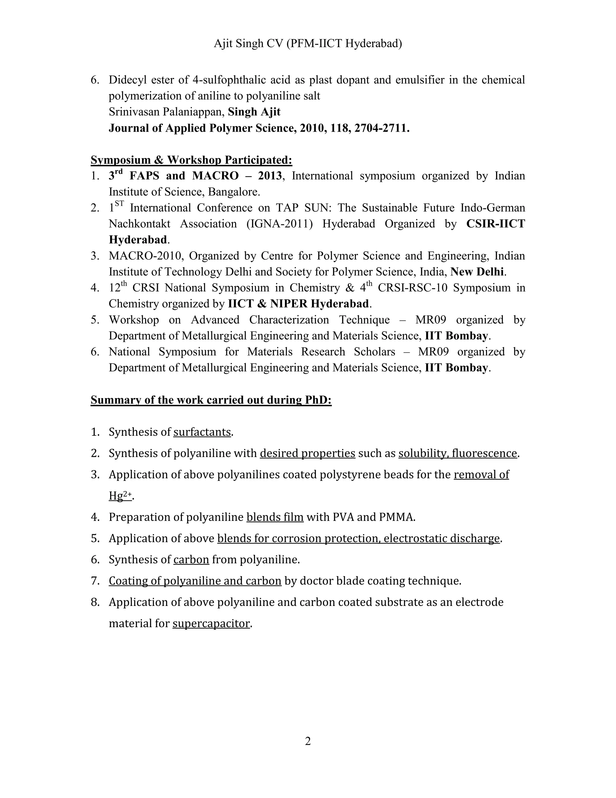 Ajit cv job | PDF