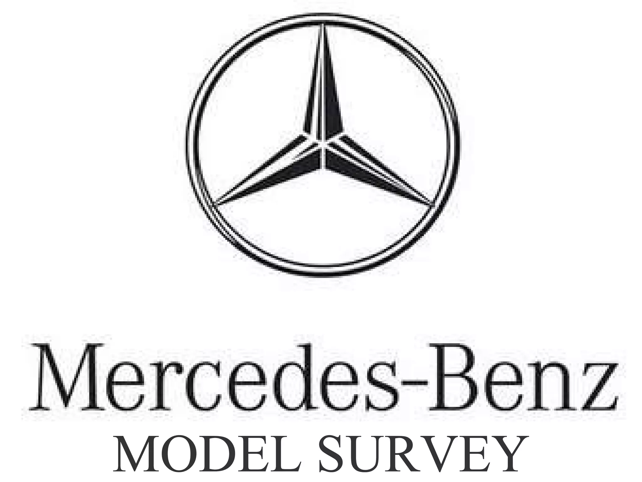 model survey of mercedes benz | PPT