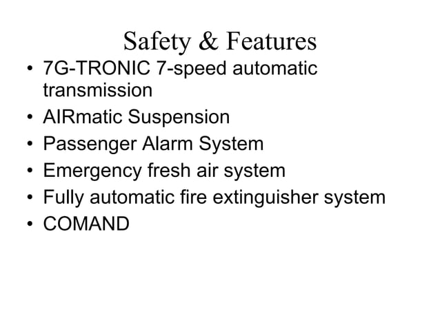 model survey of mercedes benz | PPT