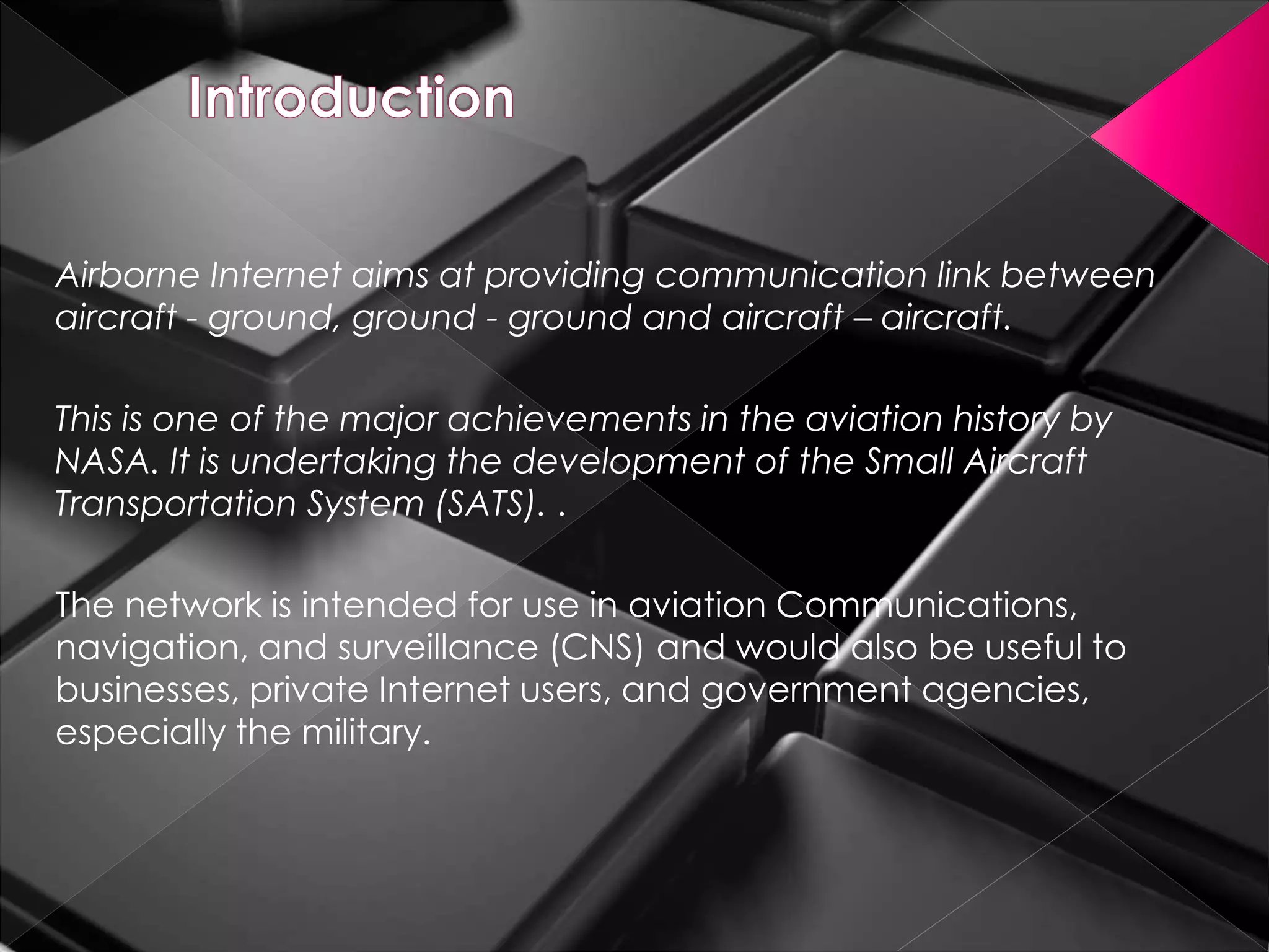 Airborne Internet | PPTX