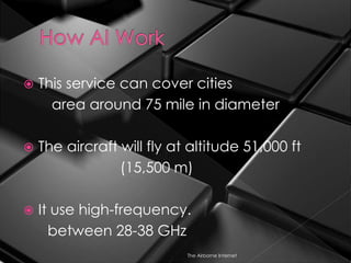 Airborne Internet | PPTX