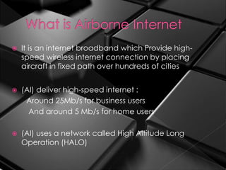 Airborne Internet | PPTX