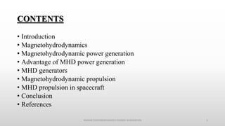 magnetohydrodynamic power generation | PPTX